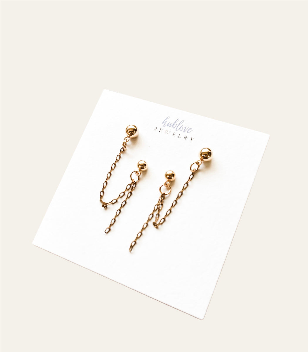Double hole gold chain – Hublove Crafts